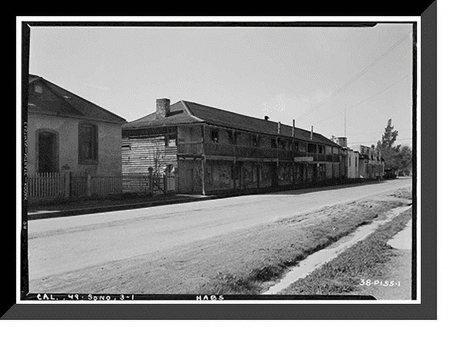 Historic Framed Print, Blue Wing Inn, Sonoma, Sonoma County, CA, 17-7/8 ...