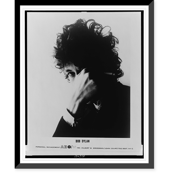 Historic Framed Print, [Bob Dylan, bust portrait, facing front, right ...