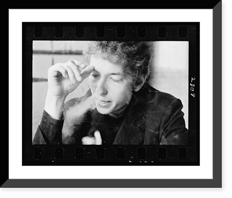 Historic Framed Print, [Bob Dylan, head-and-shoulders portrait, facing ...