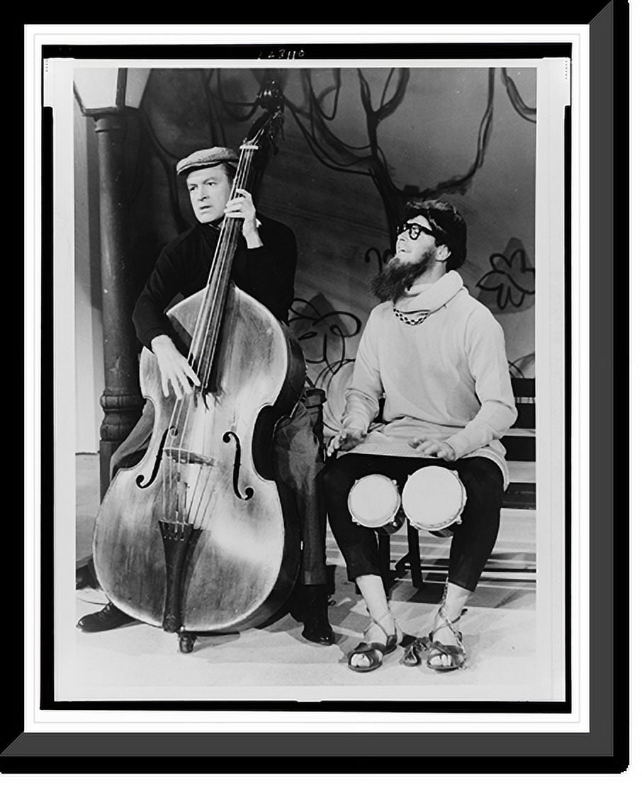 Historic Framed Print, [Bob Hope, playing bass, and James Garner ...