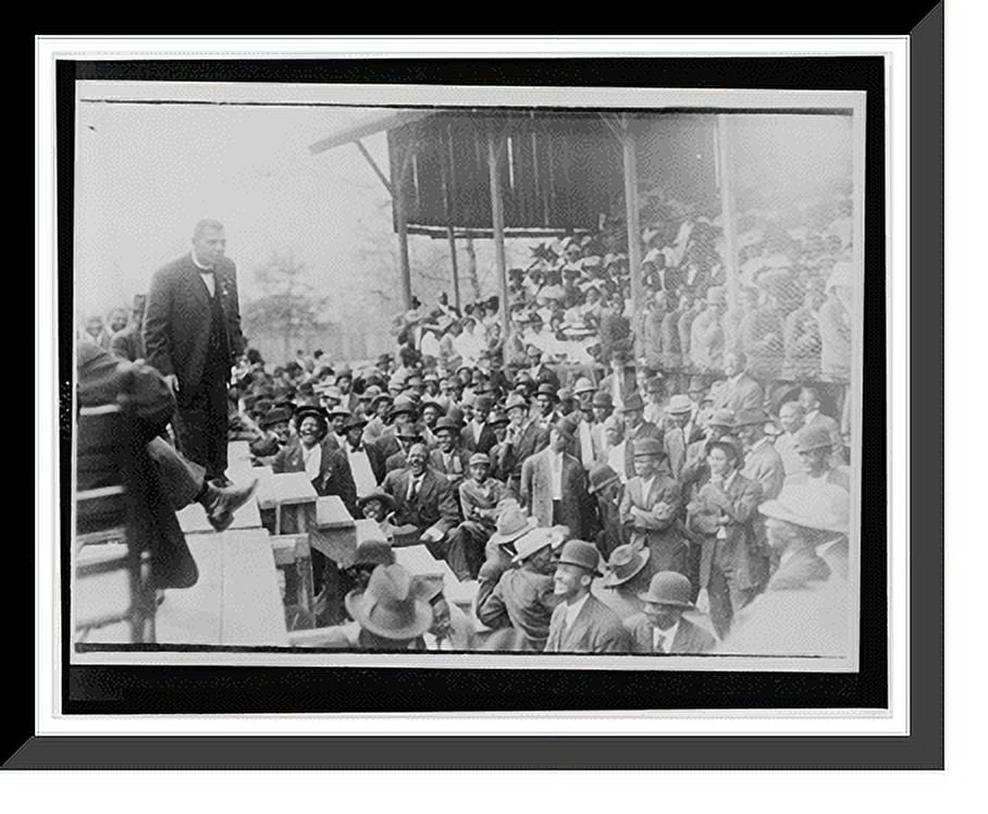 Historic Framed Print, [Booker T. Washington standing on a stage before ...