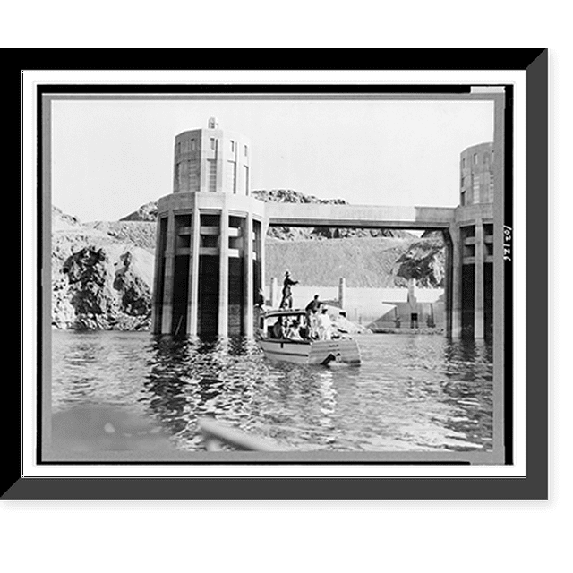 Historic Framed Print, Boulder canyon reclamation project, Arizona and ...