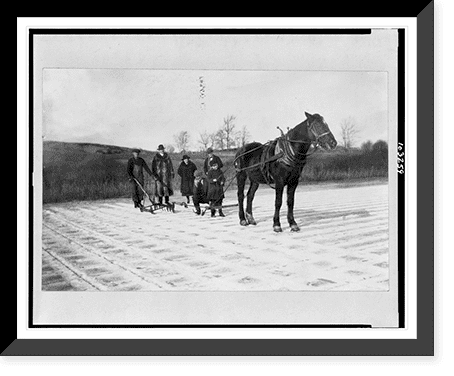 Historic Framed Print, Boxwood ice cutting, Old Lyme, Conn., 17-7/8" x ...