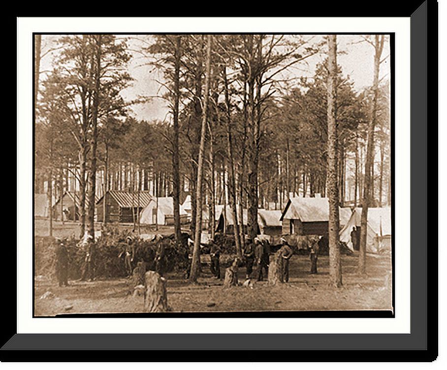 Historic Framed Print, Brandy Station Va. Camp at Army of the Potomac ...