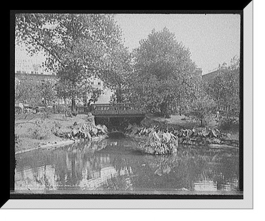 Historic Framed Print, Bridge in Monument Park, Cleveland, O[hio], 17-7 ...
