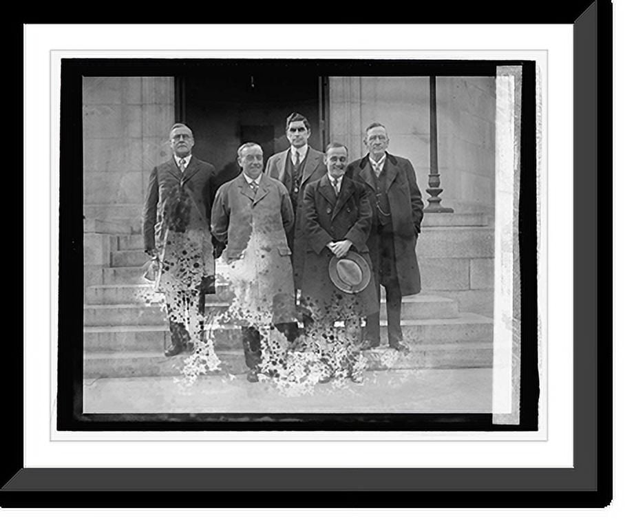 Historic Framed Print, British Labor Statesmen with local labor men, 11 ...