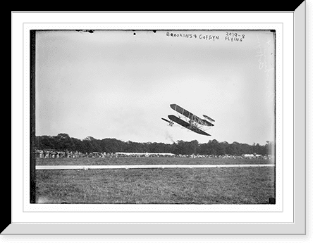 Historic Framed Print, Brookins and Coffyn flying, 17-7/8" x 21-7/8 ...