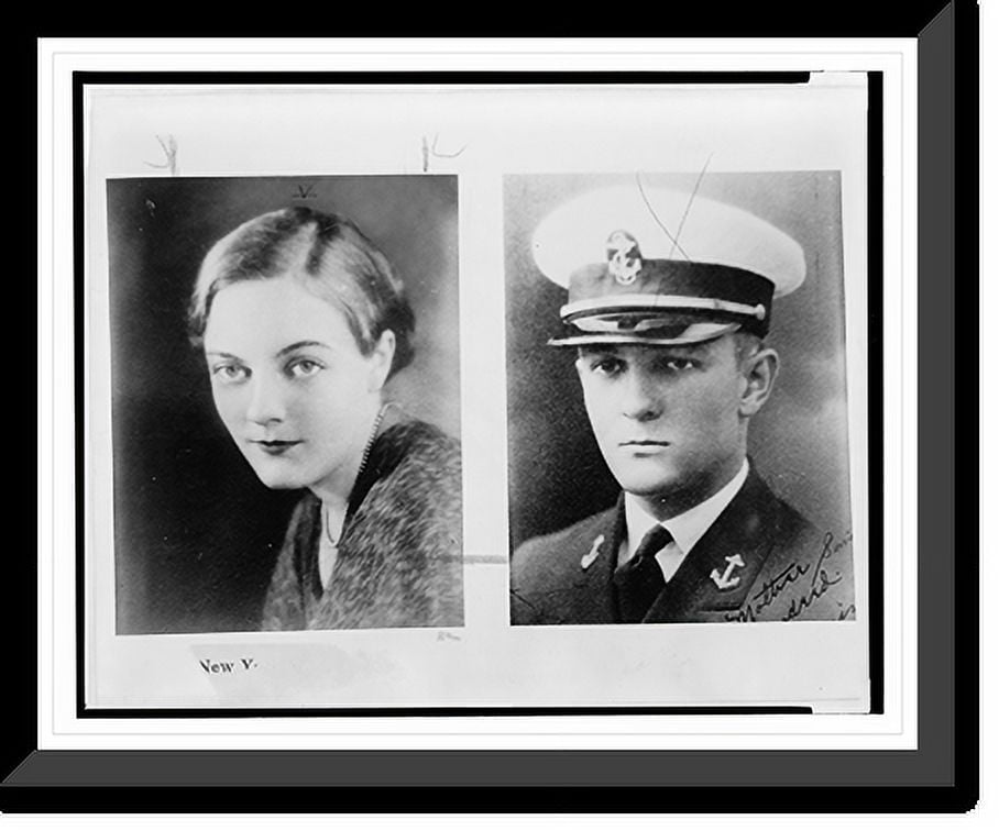 Historic Framed Print, [Bust portraits of Mrs. Thomas H. Massie, facing ...