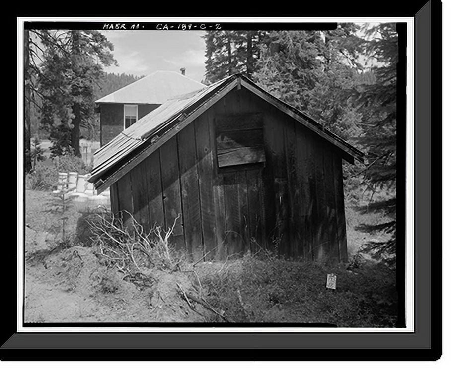 Historic Framed Print, Butt Valley Dam, Gate Tender's Shed, Butt Valley ...