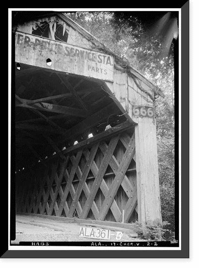 Historic Framed Print, Buzzard Roost Covered Bridge, Highway to ...