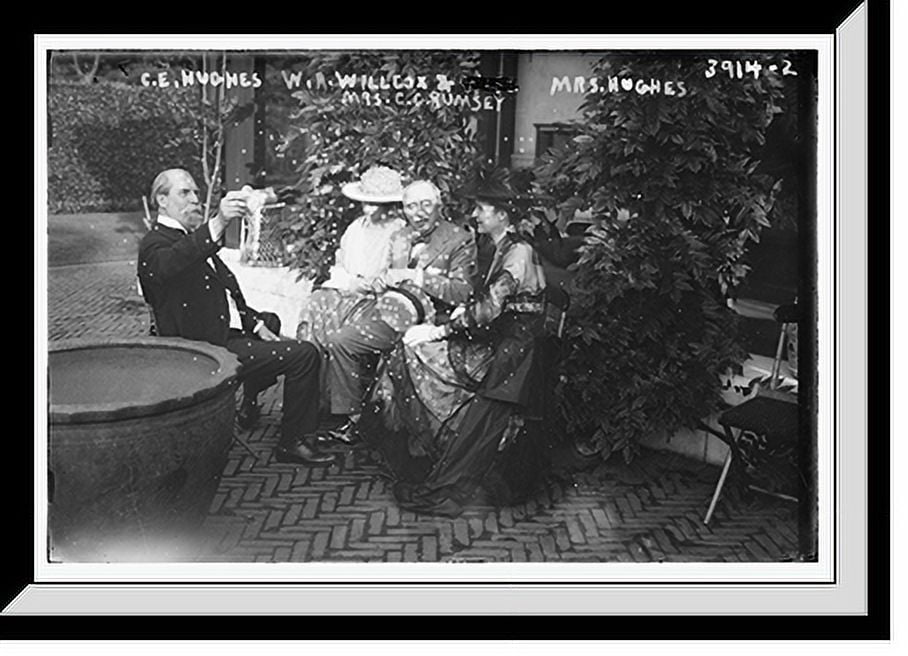 Historic Framed Print, C.E. Hughes, W.R. Willcox, & wife (and Mrs. C.C ...