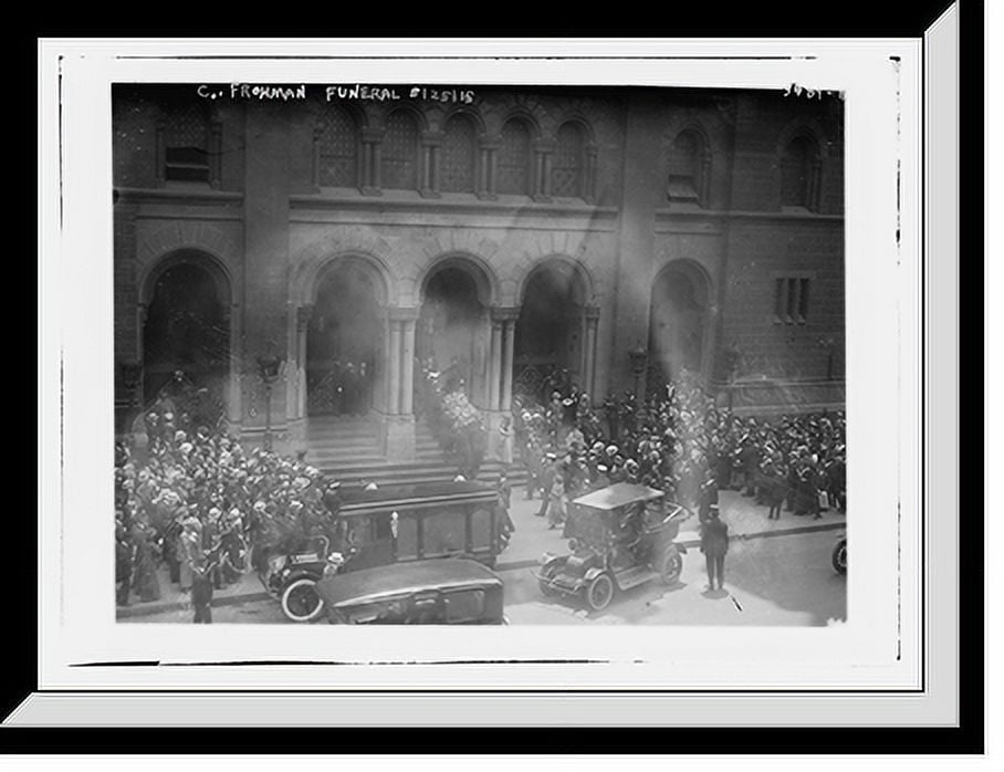 Historic Framed Print, C. Frohman funeral, 5/25/15, 17-7/8" x 21-7/8 ...