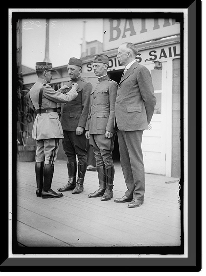 Historic Framed Print, COLLARDET. GENERAL, FRENCH ARMY. DECORATING Y.M ...