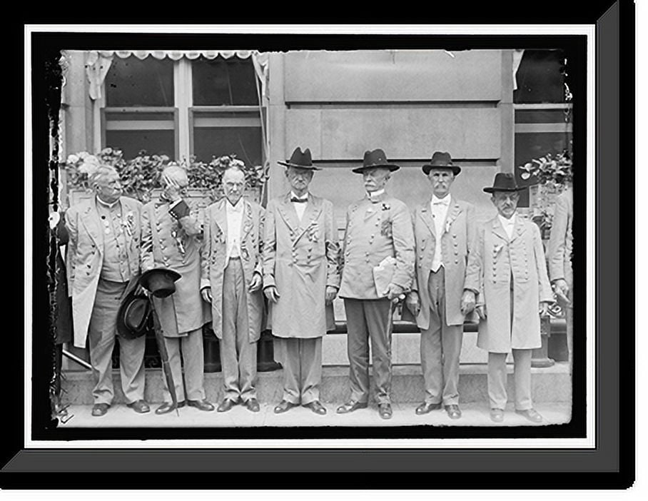 Historic Framed Print, CONFEDERATE REUNION. THE COMMANDER IN CHIEF ...