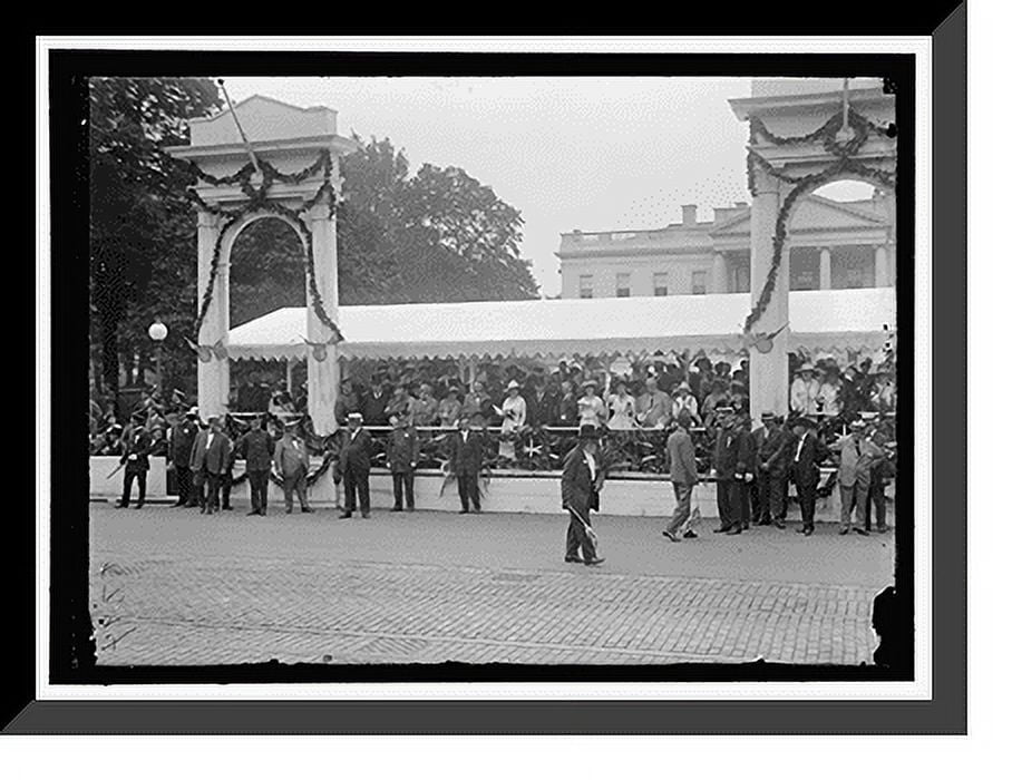 Historic Framed Print, CONFEDERATE REUNION. PRESIDENT AND MRS. WILSON ...