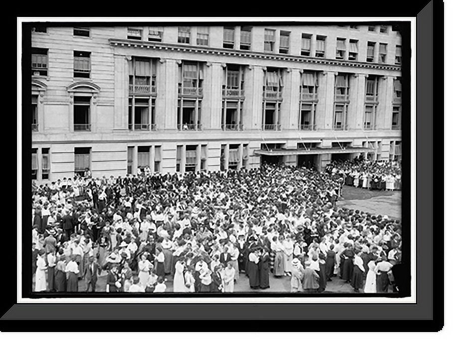 Historic Framed Print, CROWD SCENE - 2, 17-7/8" x 21-7/8" - Walmart.com