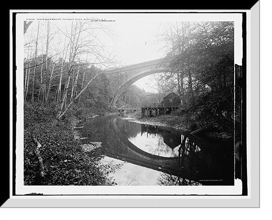 Historic Framed Print, Cabin John Bridge, Potomac River, Washington, D ...