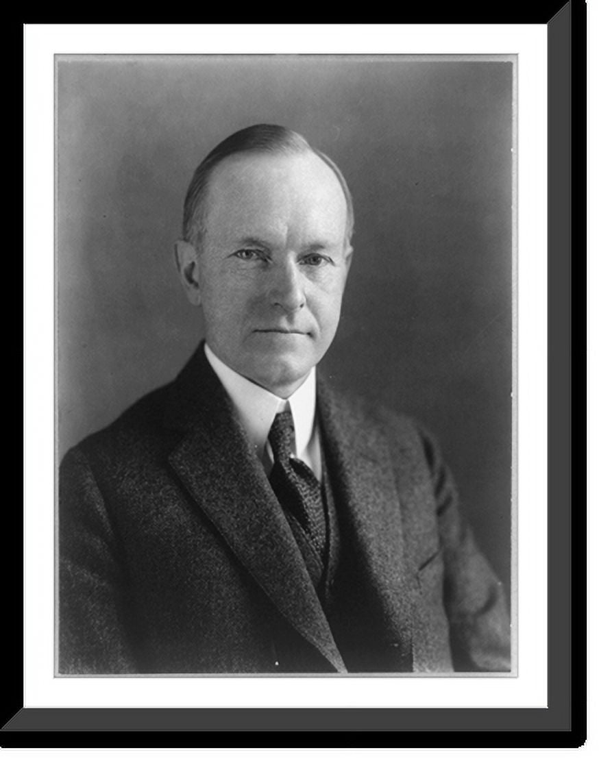 Historic Framed Print, [Calvin Coolidge, head-and-shoulders portrait ...