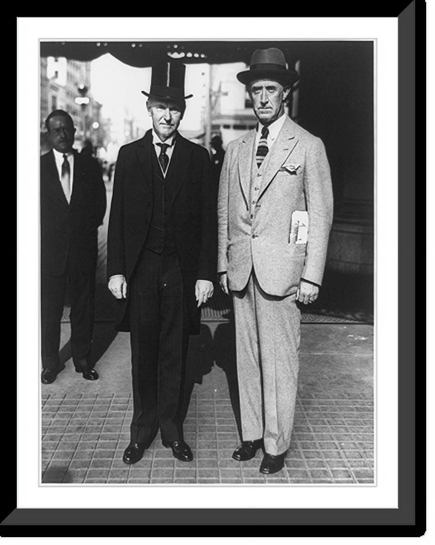 Historic Framed Print, [Calvin Coolidge standing with Col. William ...