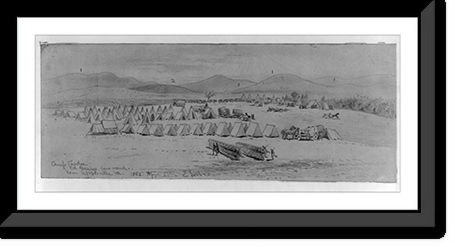 Historic Framed Print, Camp Pardee. Col. Gearys command. near ...