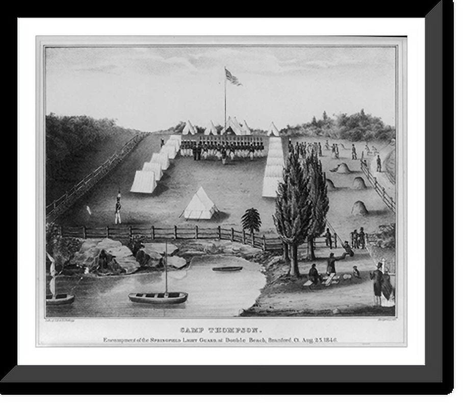 Historic Framed Print, Camp Thompson. Encampment of the Springfield ...