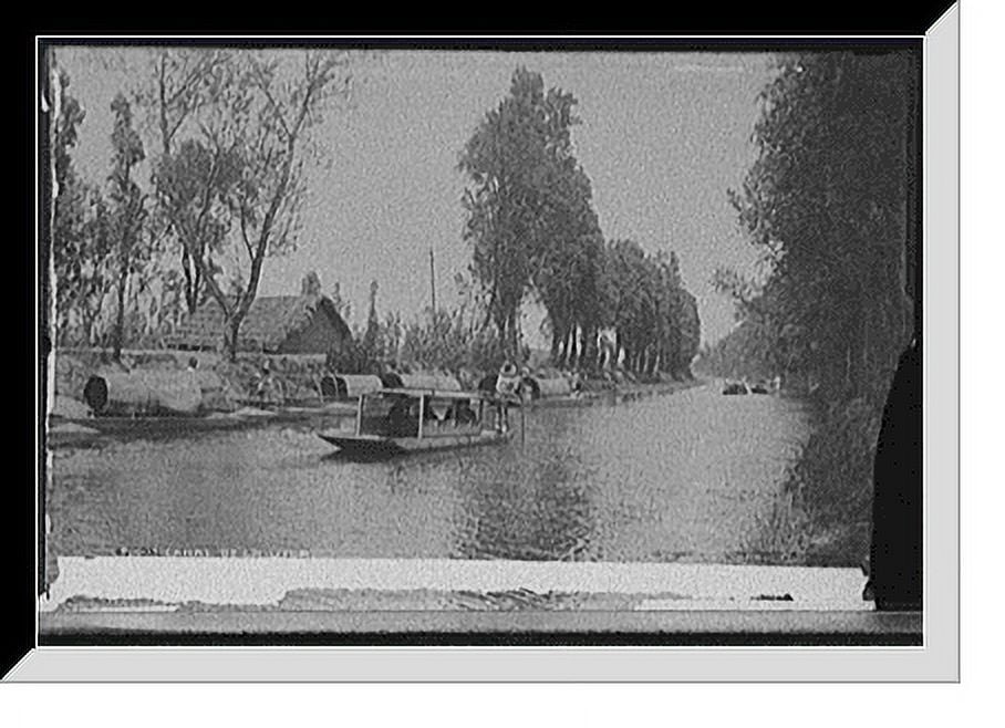Historic Framed Print, Canal de la Viga - 3, 17-7/8" x 21-7/8 ...