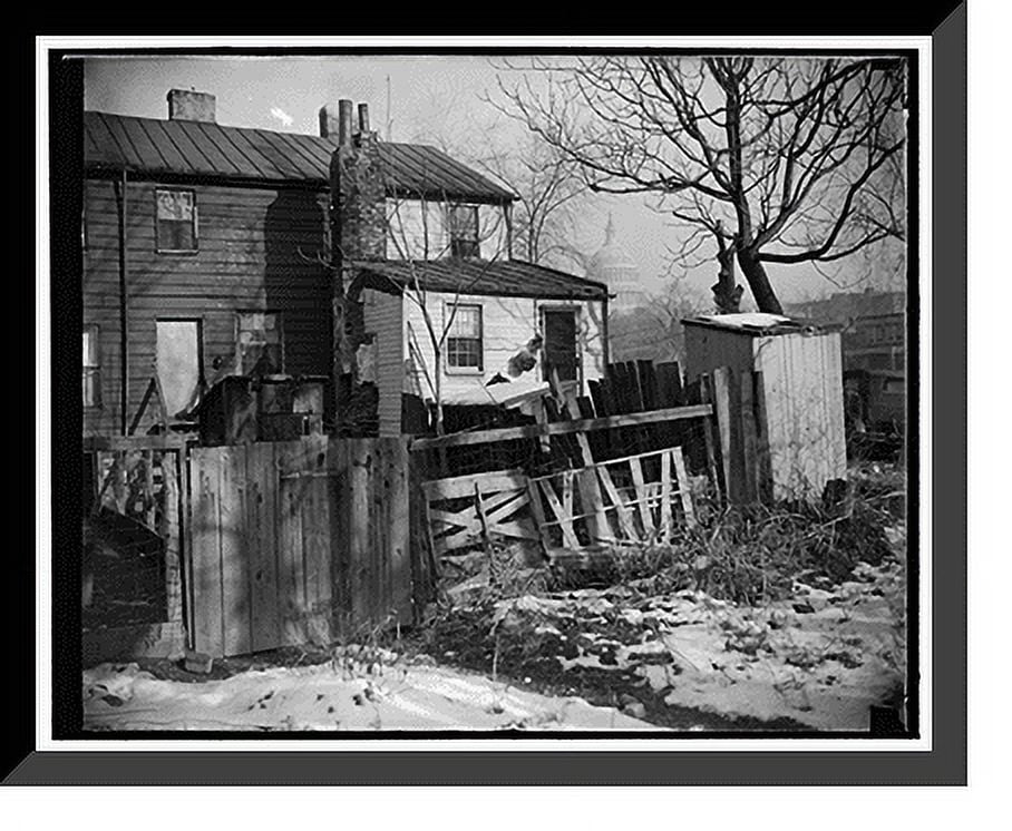 Historic Framed Print, Capital slums to go under new low rent housing ...
