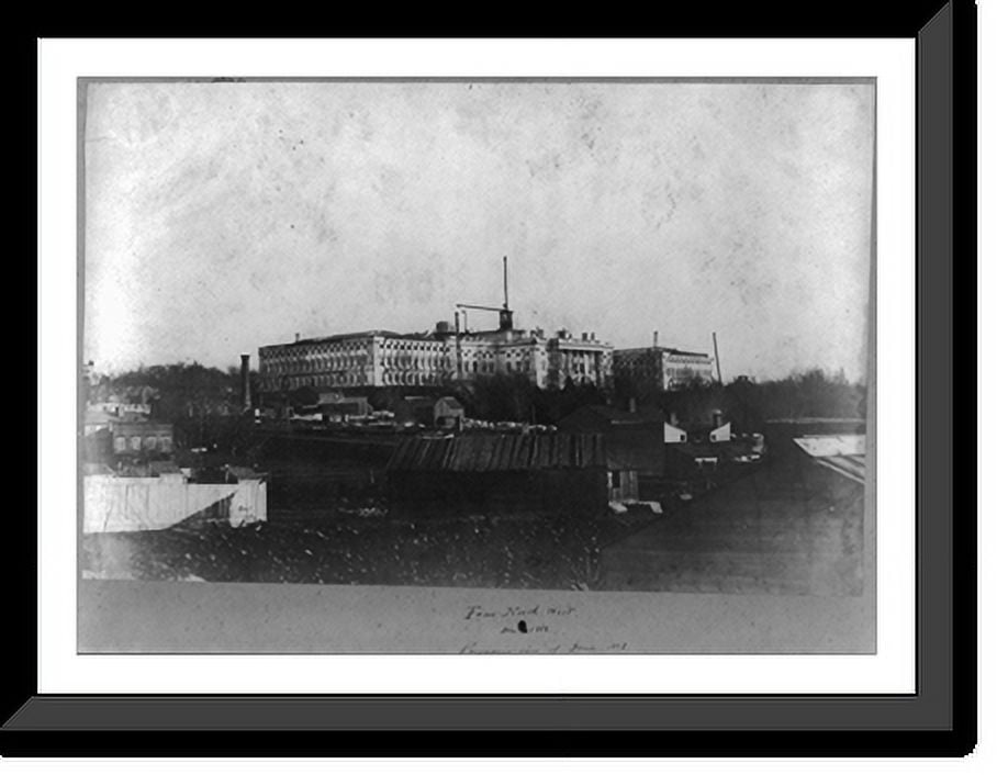 Historic Framed Print, Capitol construction, from north west ...