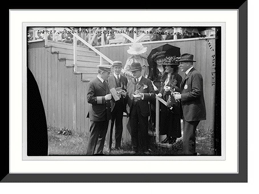 Historic Framed Print, Capt. OP Jackson, Arthur Jackson, Rene Moen, Mrs ...