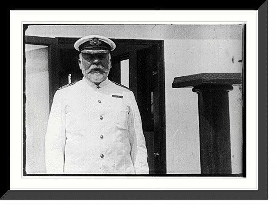Historic Framed Print, Capt. Smith of the Titanic on the eve of its ...