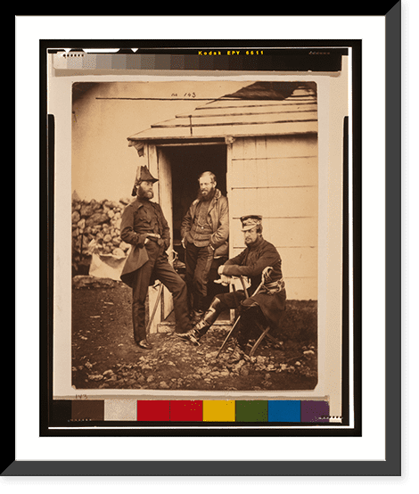 Historic Framed Print, Captain Ponsonby, Captain Pearson & Captain ...