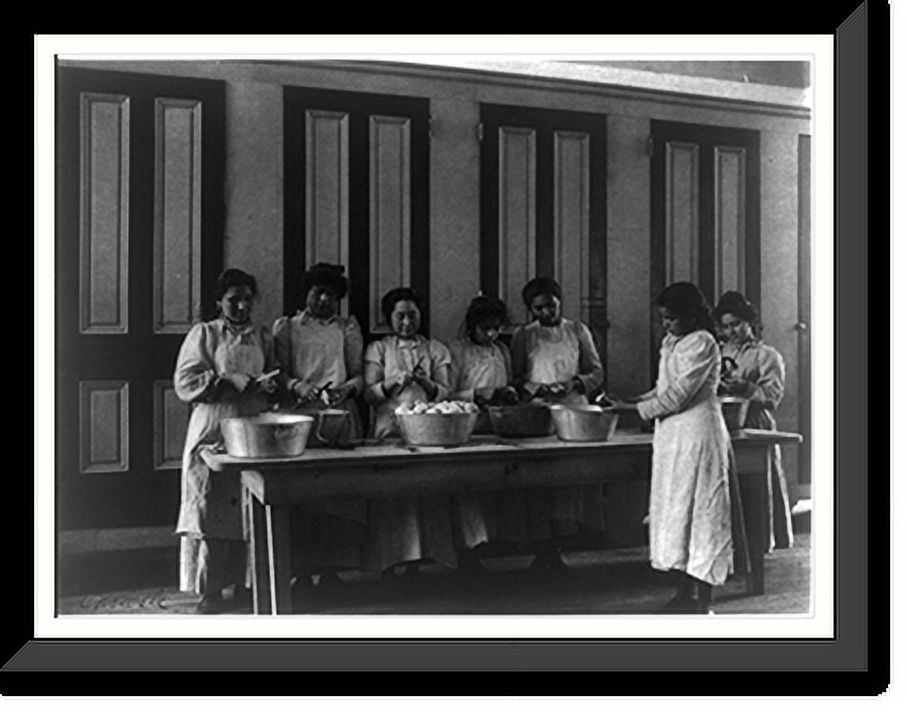 Historic Framed Print, [Carlisle Indian School, Carlisle, Pa. Cooking ...