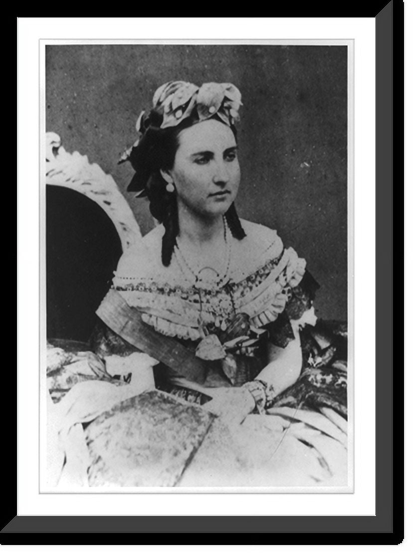Historic Framed Print, [Carlotta, Empress of Mexico, 1840-1927, half ...