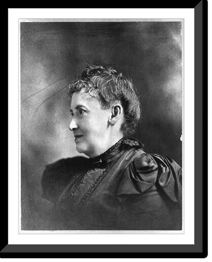 Historic Framed Print, [Caroline Shawk Brooks, head-and-shoulders ...