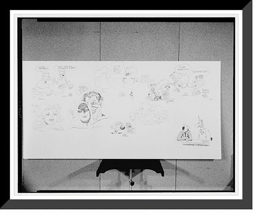 Historic Framed Print, [Cartoon panel from Featuring the Funnies ...