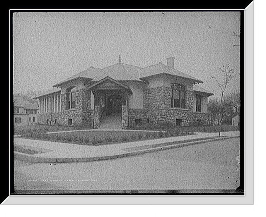 Historic Framed Print, Cary Memorial Library, Lexington, Mass., 17-7/8 ...
