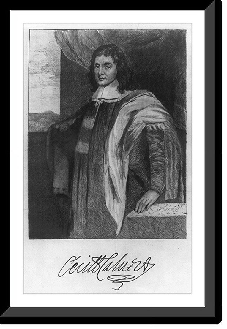 Historic Framed Print, [Cecil Calvert, Baron Baltimore, 1606?-1675 ...