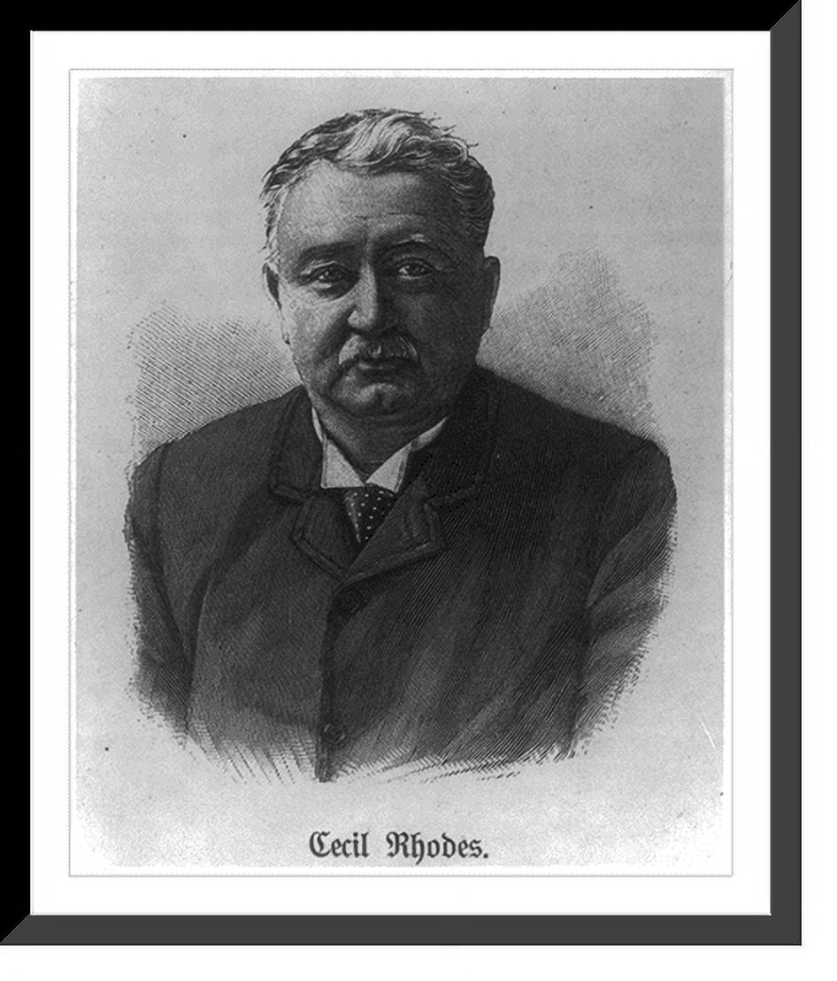 Historic Framed Print, [Cecil John Rhodes, 1853-1902, bust portrait ...