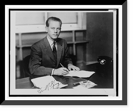 Historic Framed Print, [Cecil R. King, California congressman, half ...