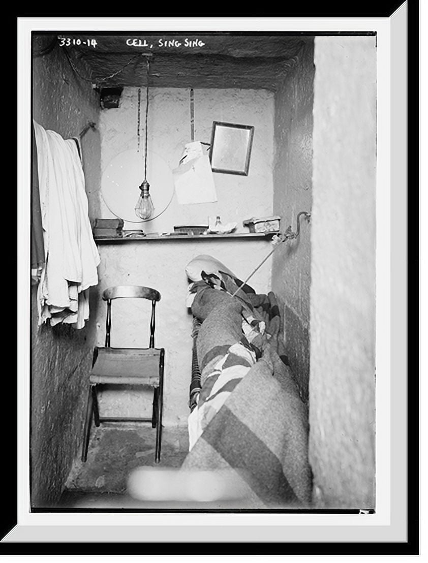 Historic Framed Print, Cell . Sing Sing, 17-7/8" x 21-7/8" - Walmart.com