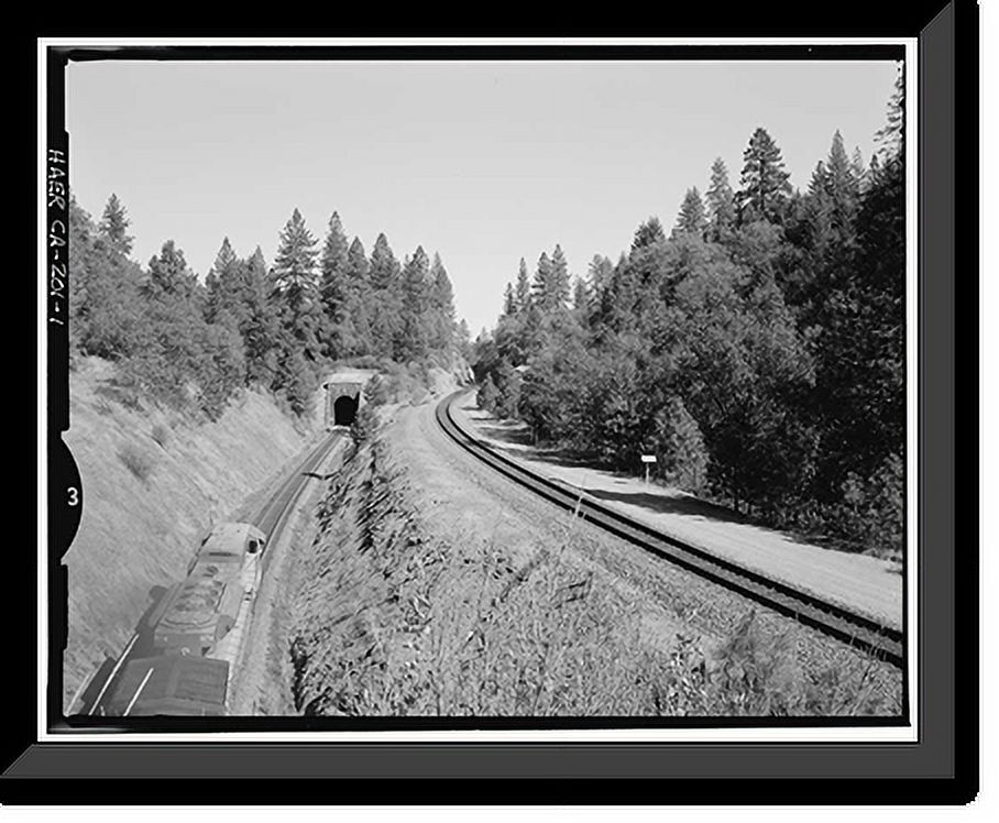 Historic Framed Print, Central Pacific Transcontinental Railroad ...