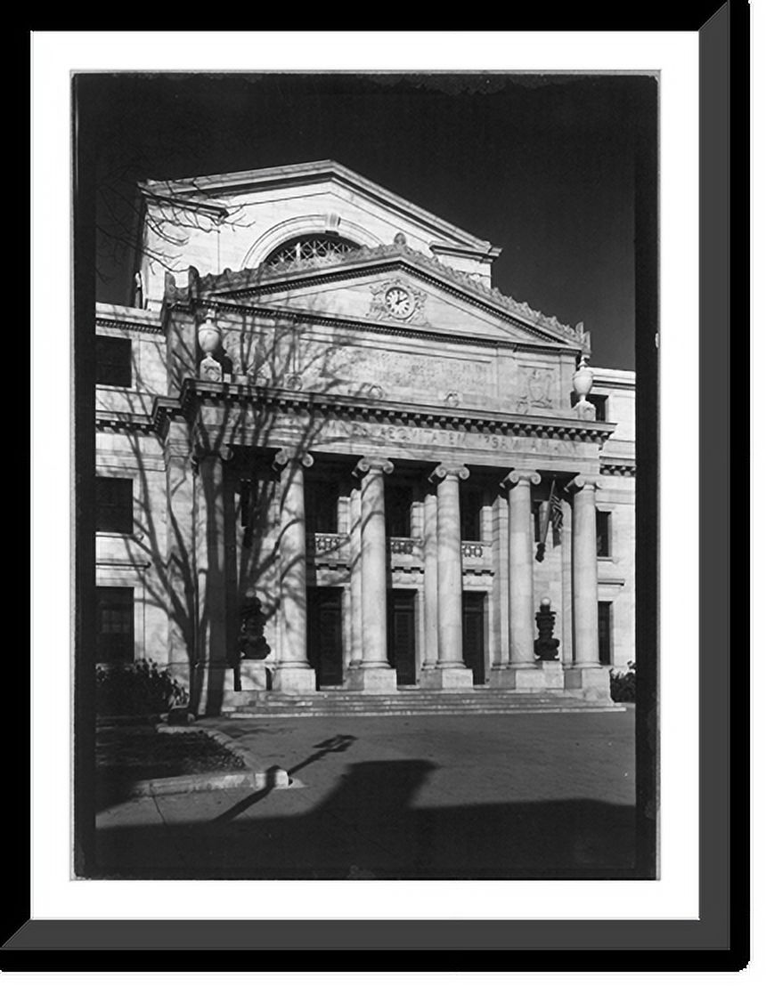 Historic Framed Print, Central position of the south front of the ...