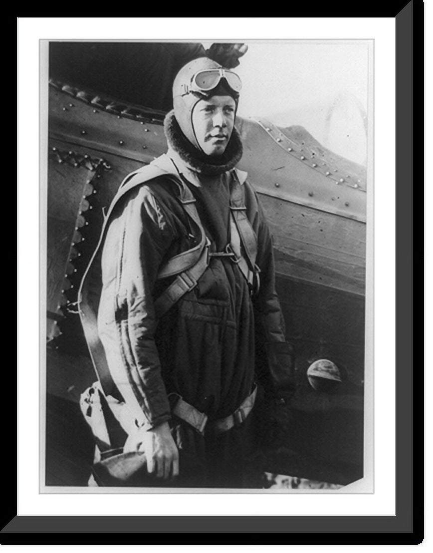 Historic Framed Print, [Charles A. Lindbergh, three-quarter length ...