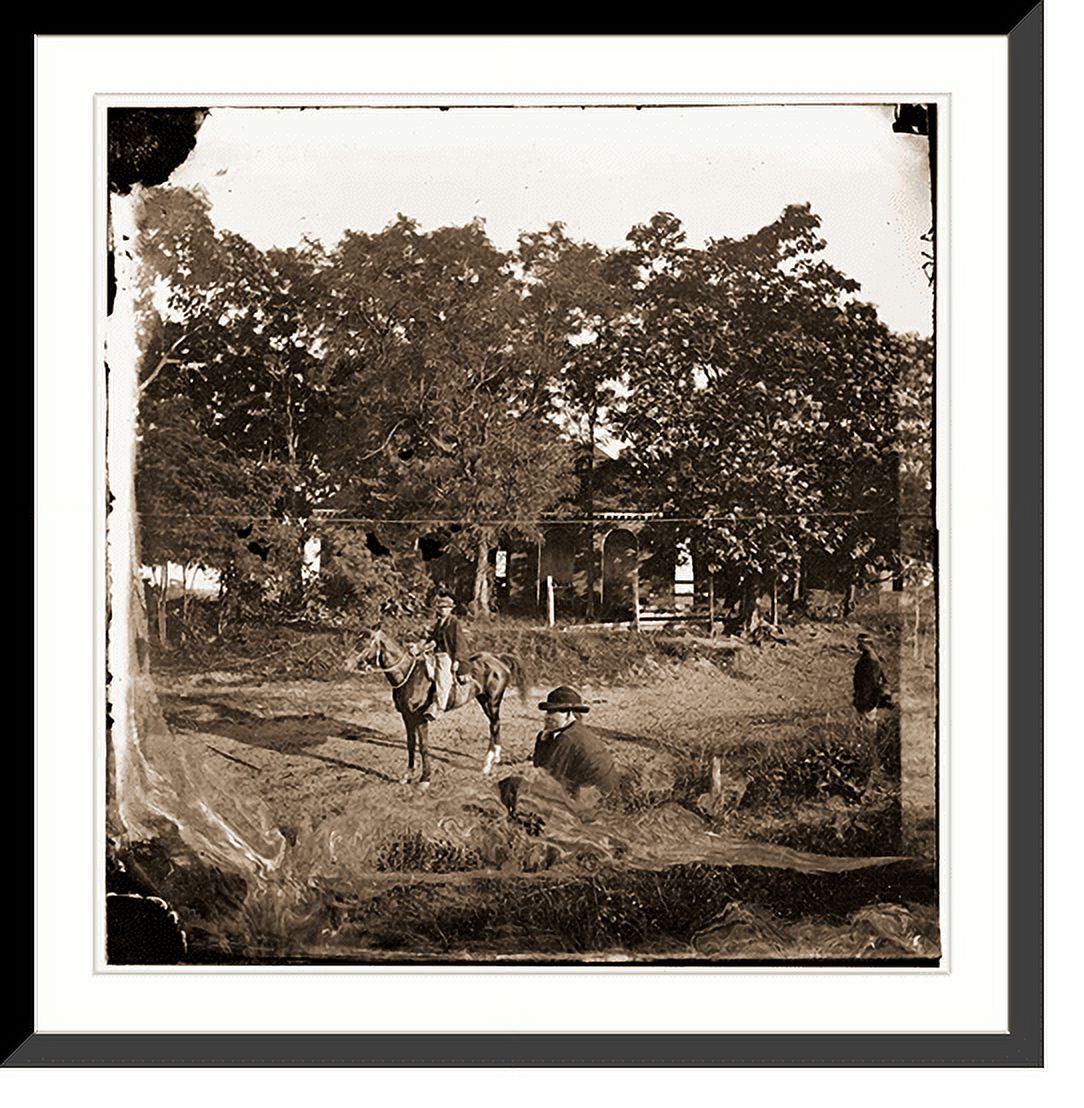 Historic Framed Print, Charles City Court House Virginia. Front view of ...
