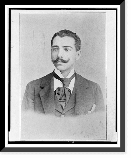 Historic Framed Print, [Charles Govín, head-and-shoulders portrait ...