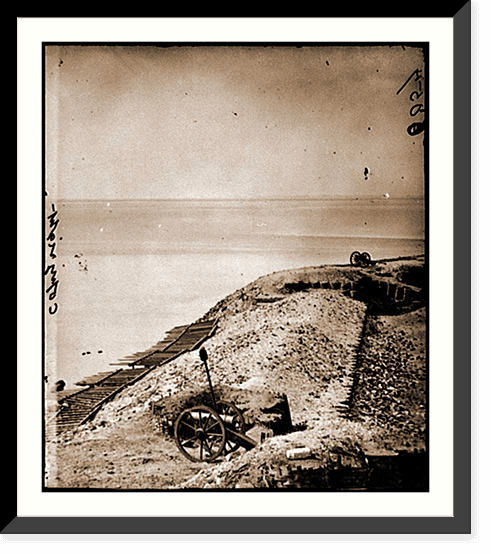 Historic Framed Print, Charleston S.C. Parapet of Fort Sumter looking ...