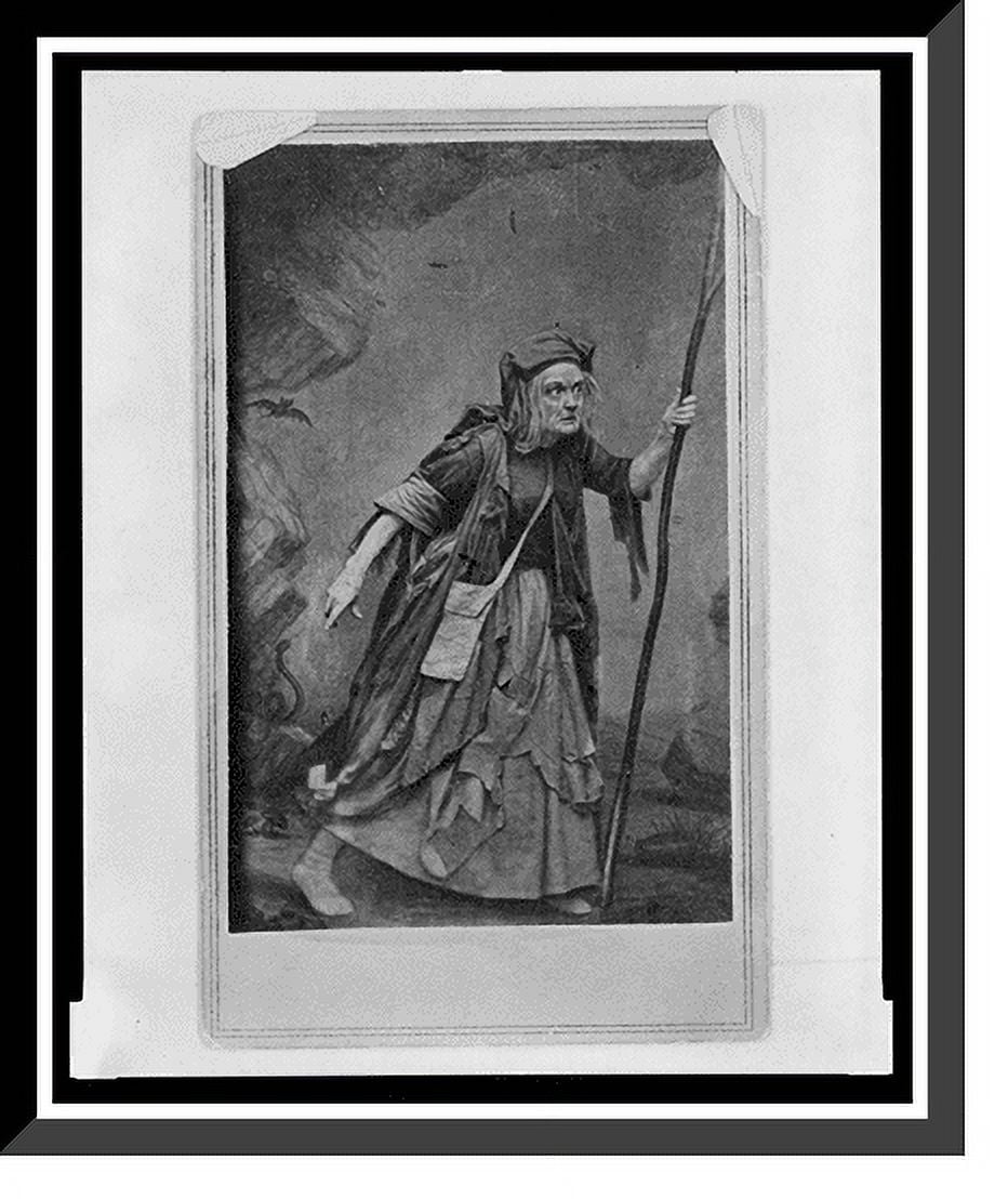 Historic Framed Print, [Charlotte Cushing, in costume as Meg Merrilies ...