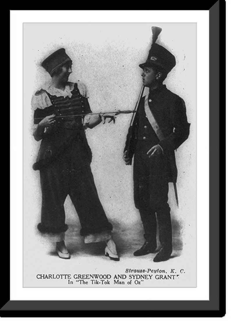 Historic Framed Print, Charlotte Greenwood and Sydney Grant in The Tik ...