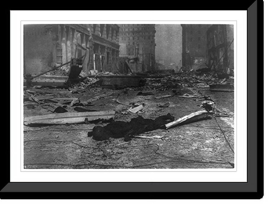 Historic Framed Print, [Charred corpse of a Chinese man (San Francisco ...
