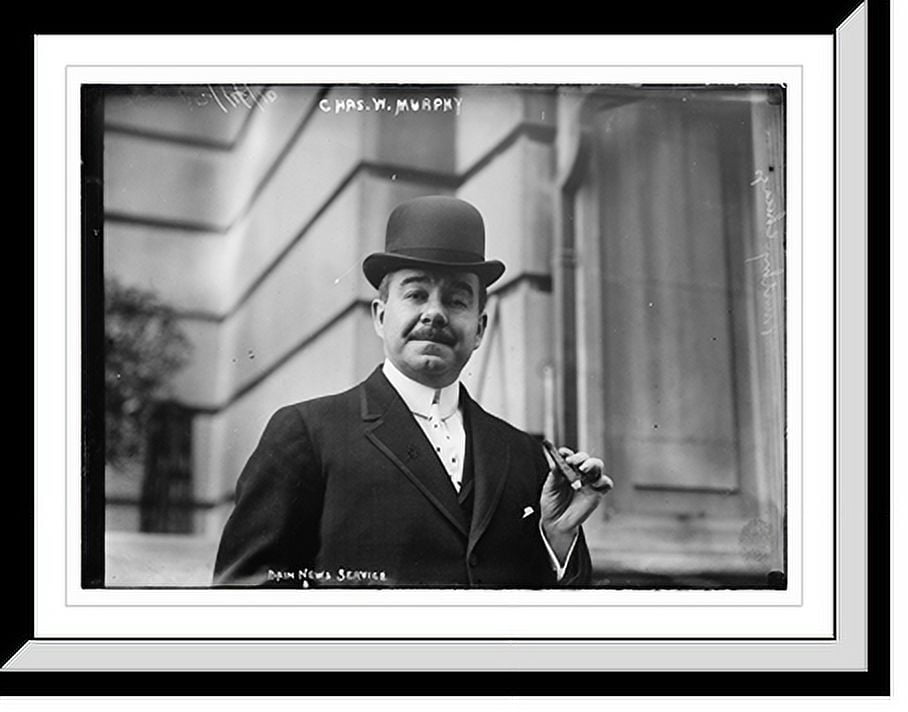 Historic Framed Print, Chas. W. Murphy holding cigar, 17-7/8" x 21-7/8 ...